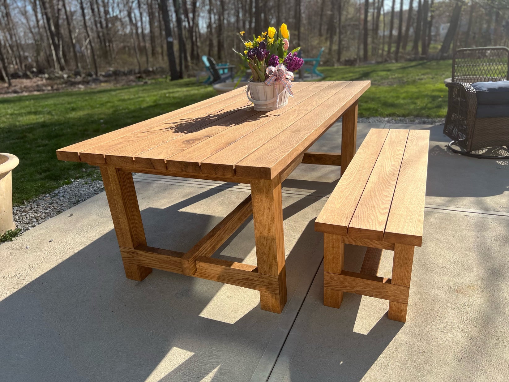 Outdoor Amish Made Picnic Table | Solid Wood Hand Made Tables – Barn to Table Rustics